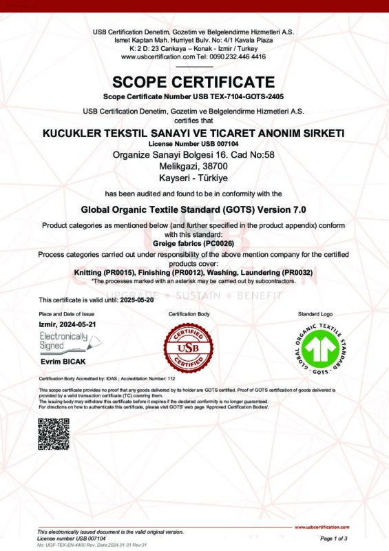 Sertifikalar » Comfytex