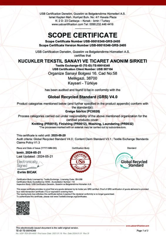 Sertifikalar » Comfytex